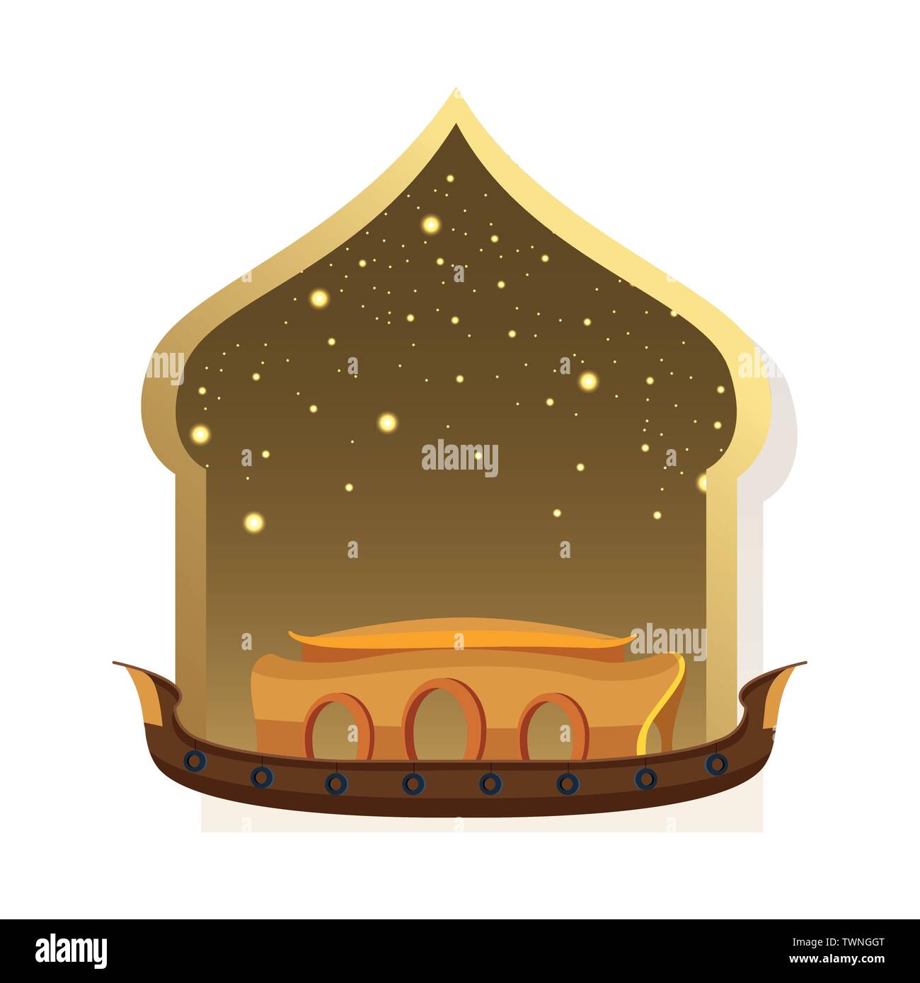hindu ganges barge icon cartoon Stock Vector Image & Art - Alamy