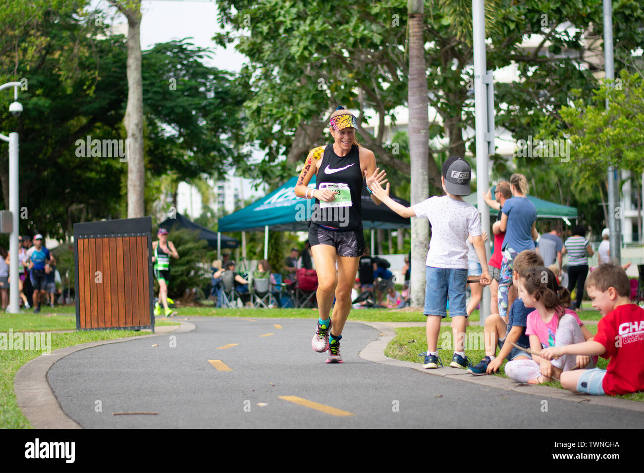 Iron Man Fun run event in Cairns, Queensland, Australia Stock Photo - Alamy