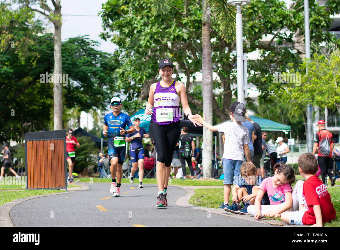Iron Man Fun run event in Cairns, Queensland, Australia Stock Photo - Alamy