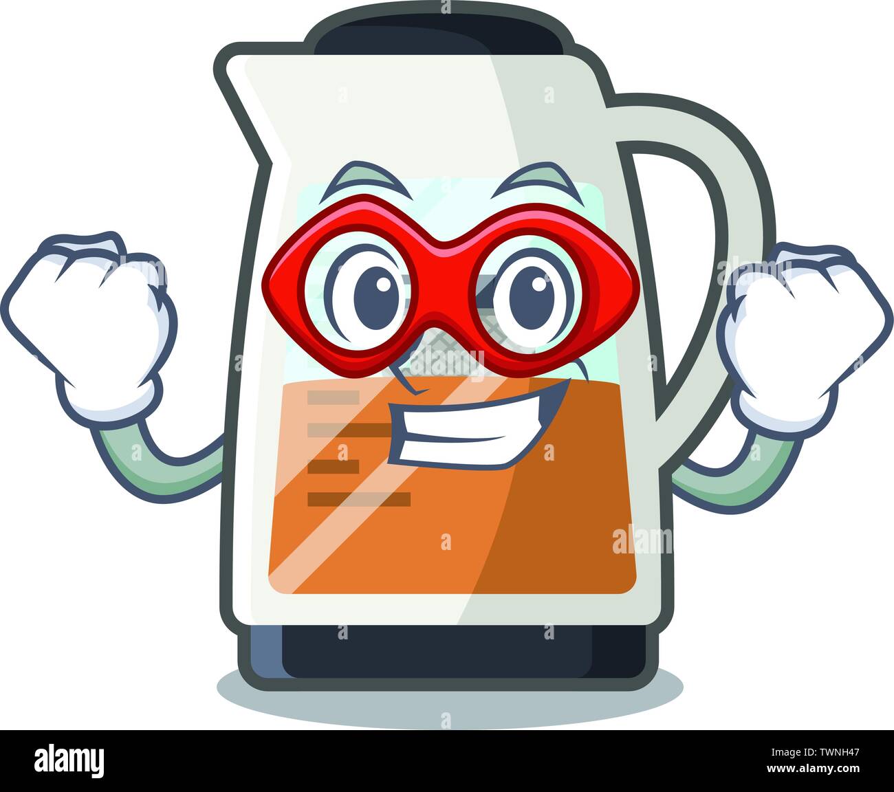 Super hero tea maker in the cartoon shape Stock Vector Image & Art - Alamy