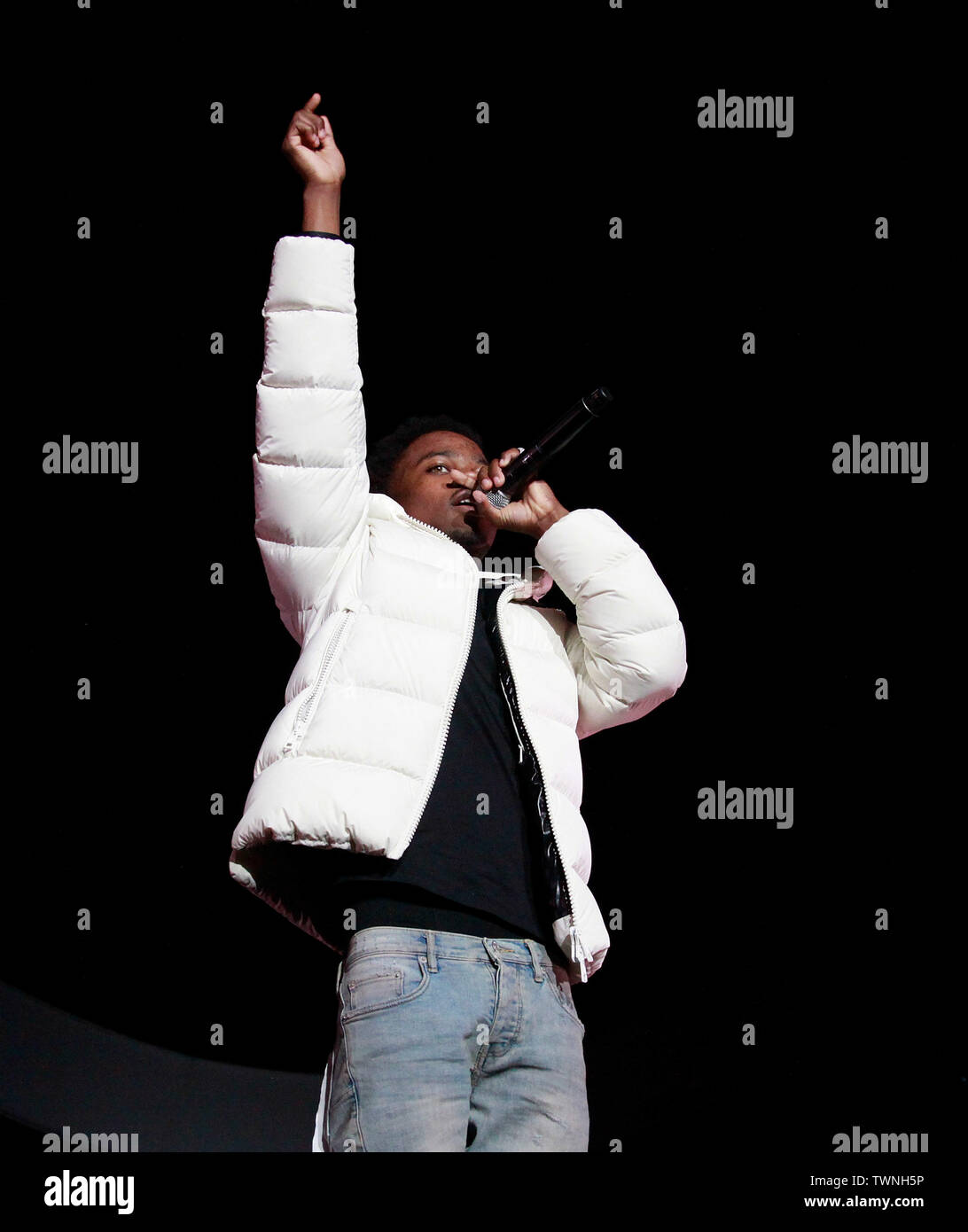 LOS ANGELES, CALIFORNIA - JUNE 21: Roddy Ricch performs onstage at the ...