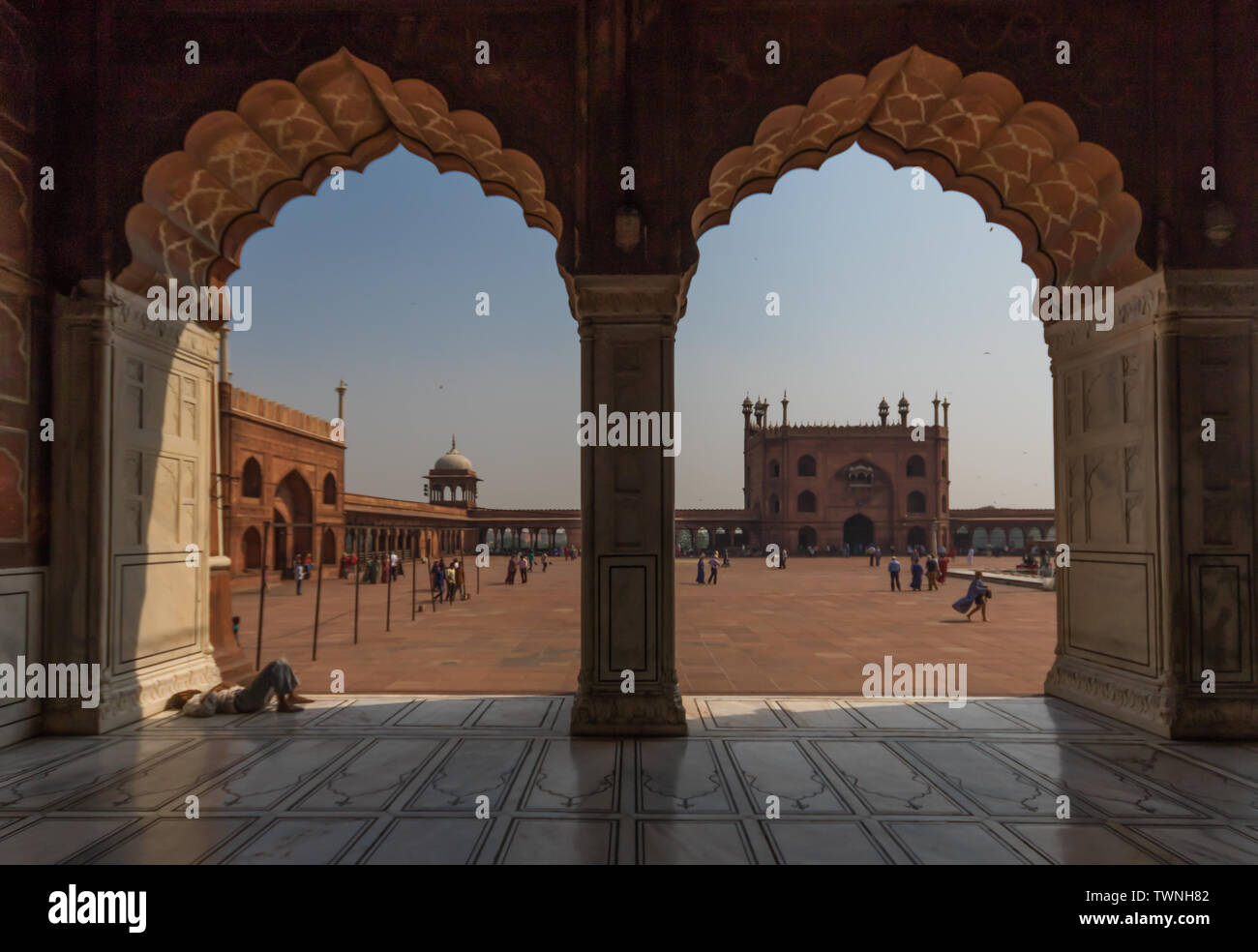 New Delhi, India - one of the most famous mosques in India, the Jama ...