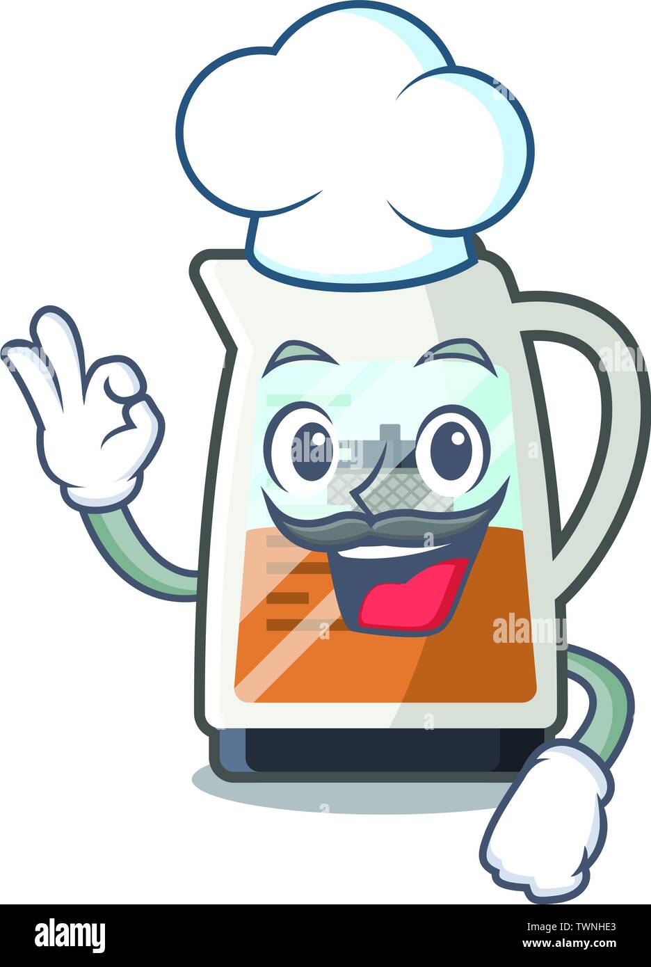Chef tea maker in the cartoon shape Stock Vector Image & Art - Alamy