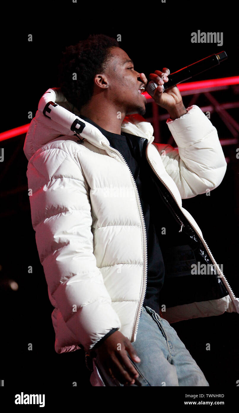 LOS ANGELES, CALIFORNIA - JUNE 21: Roddy Ricch performs onstage at the ...