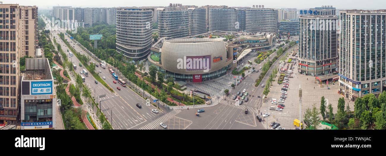 Chengdu, Sichuan province, China -June 5, 2019 : PangRuiLi commercial ...