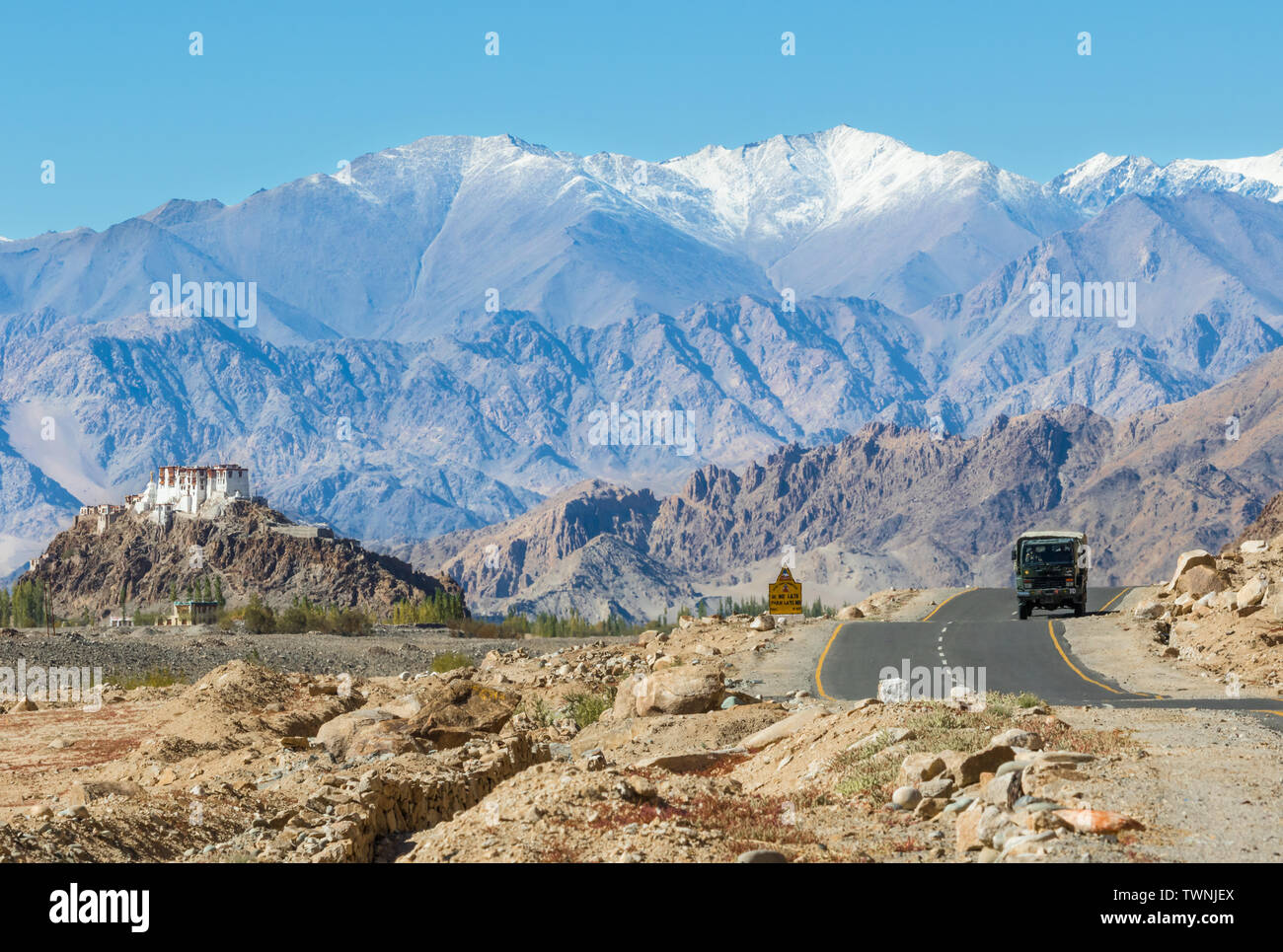 Leh, India - located along the majestic Indus Valley, the city of Leh ...