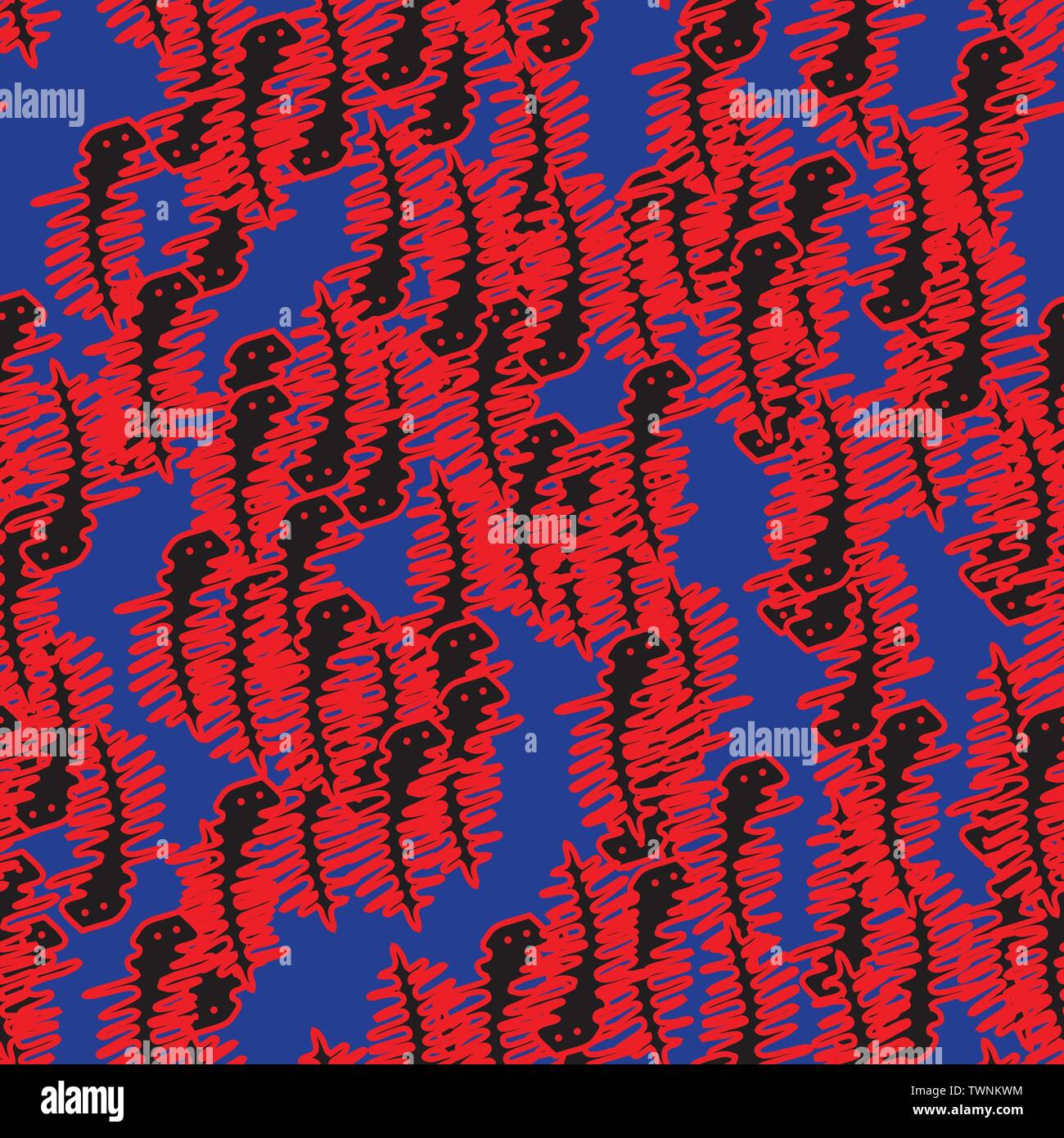 Red Outline Lizards Seamless Pattern Stock Vector Image & Art - Alamy