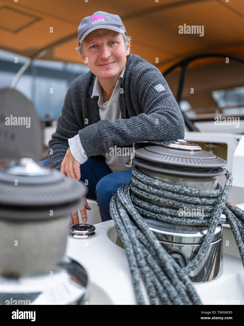 Software entrepreneur and owner of Oyster Yachts, Richard Hadida ...