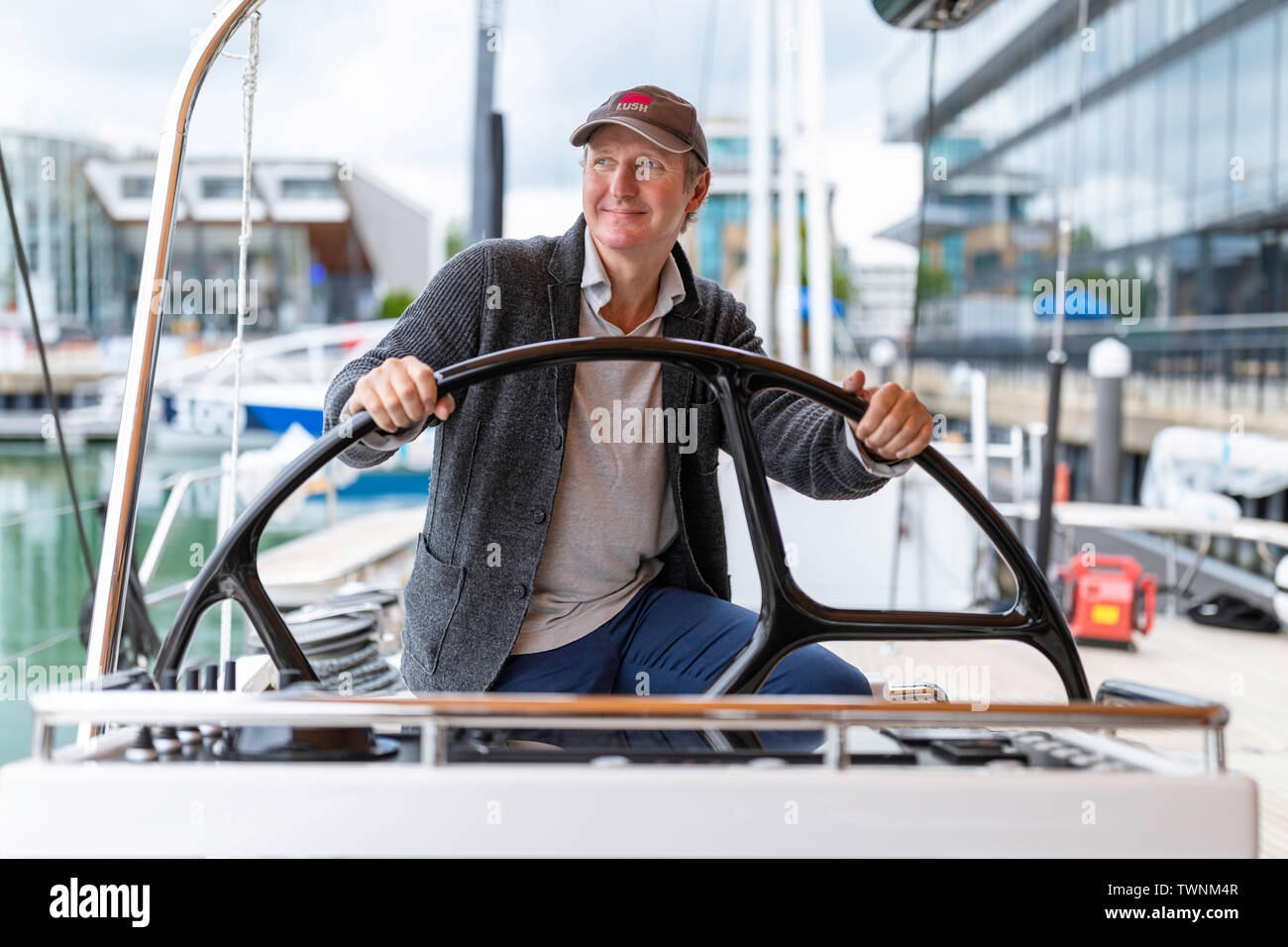 Software entrepreneur and owner of Oyster Yachts, Richard Hadida ...