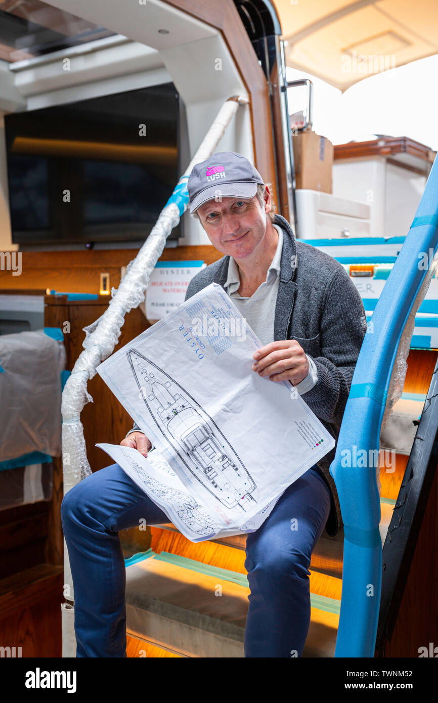 Software entrepreneur and owner of Oyster Yachts, Richard Hadida ...