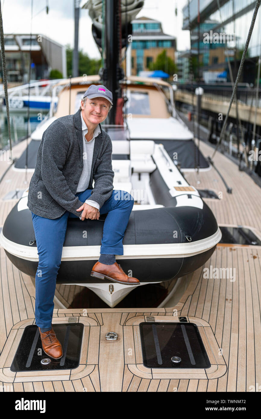 Software entrepreneur and owner of Oyster Yachts, Richard Hadida ...