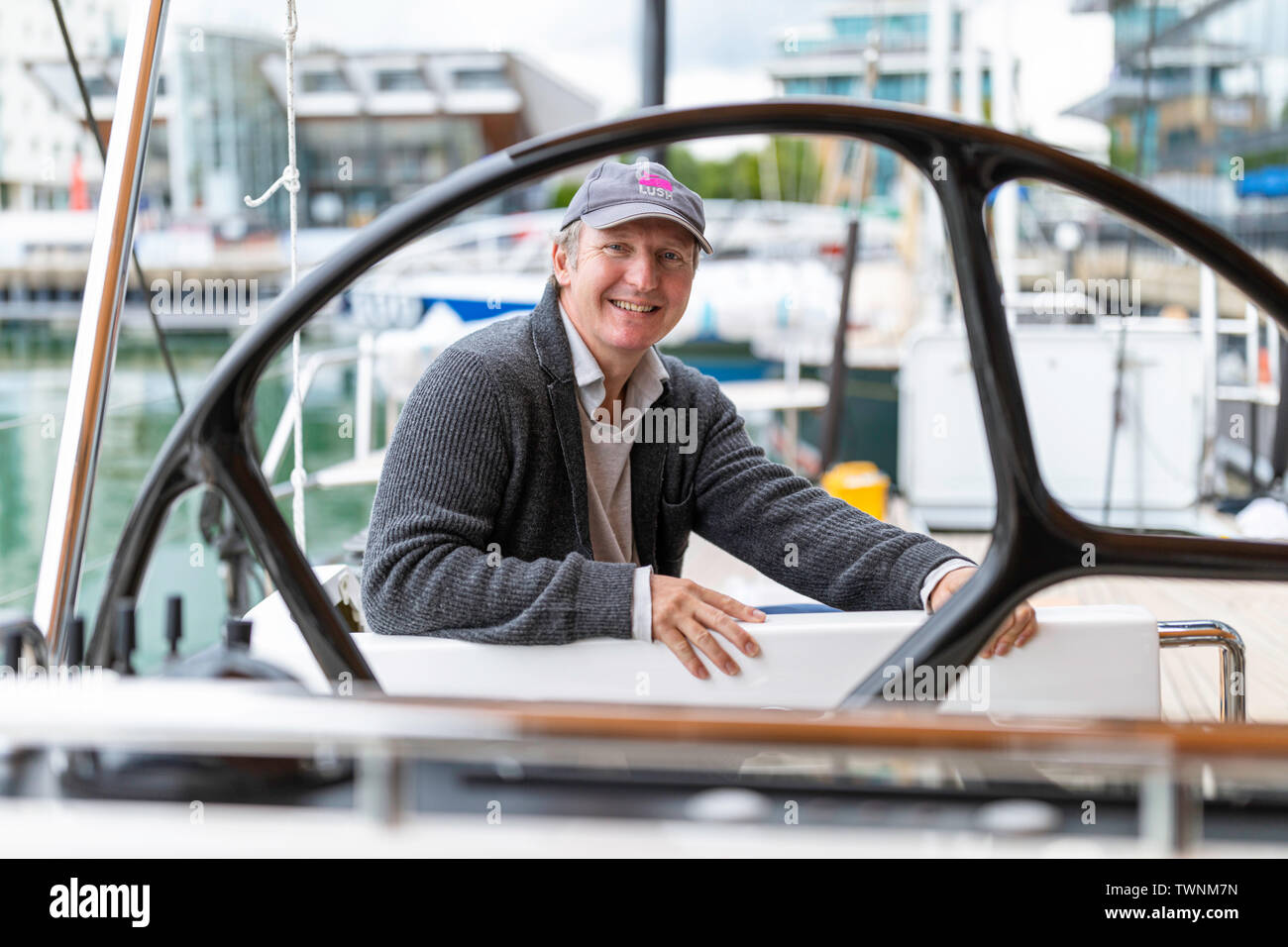 Software entrepreneur and owner of Oyster Yachts, Richard Hadida ...