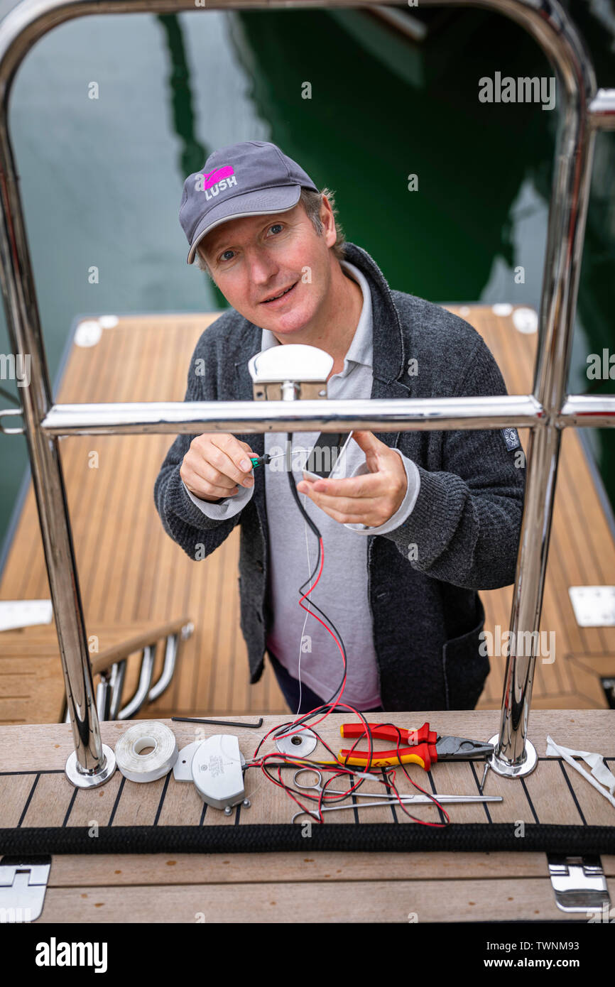 Software entrepreneur and owner of Oyster Yachts, Richard Hadida ...