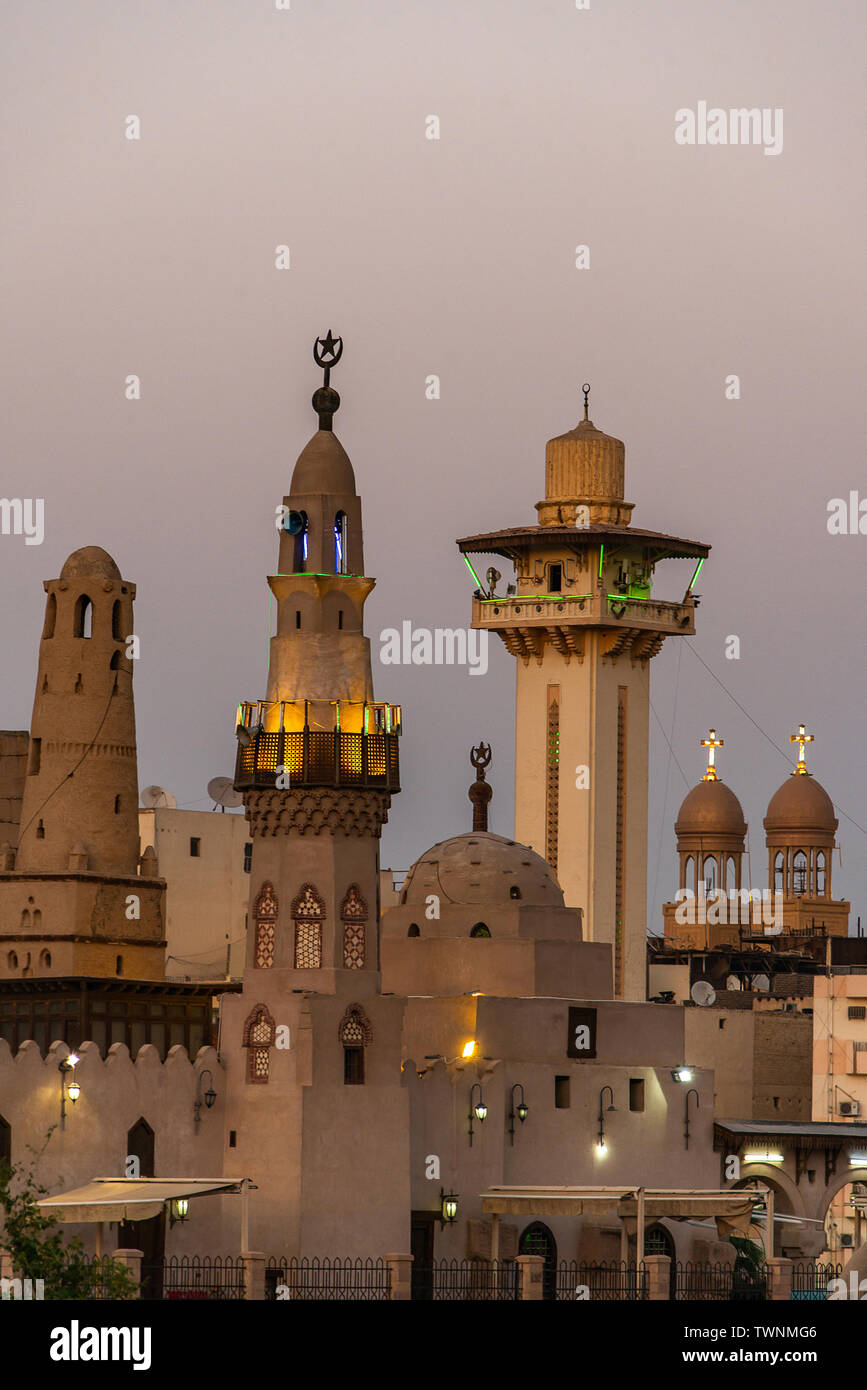 catholic Church and Muslim Mosque Tower religion Symbols together in ...