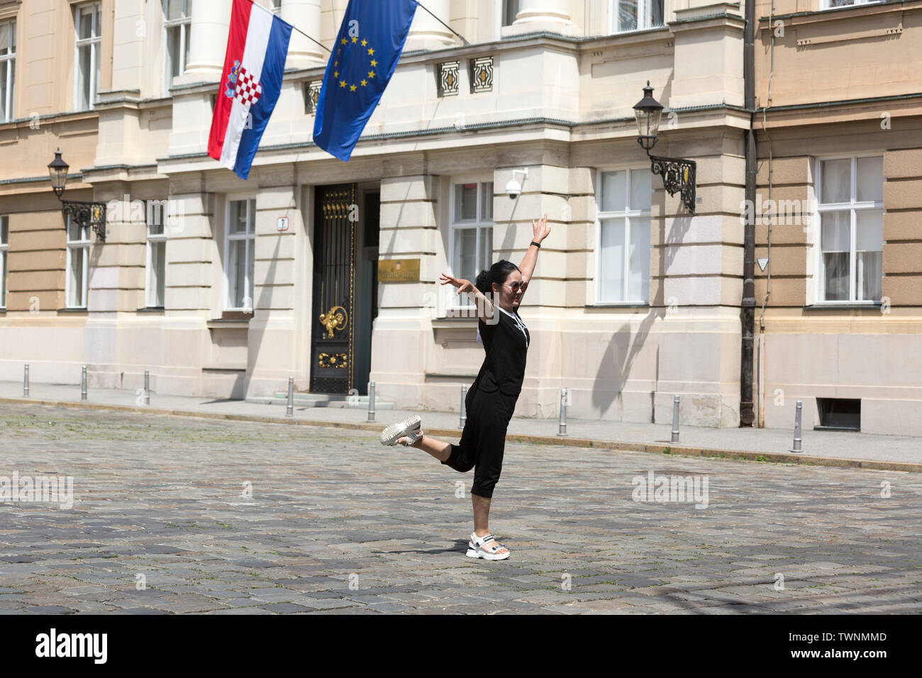 Chinese tourists in Zagreb, Croatia Stock Photo - Alamy