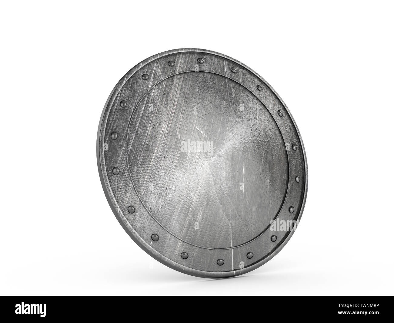 Metal Medieval Round Shield Illustration Stock Photos & Metal Medieval ...