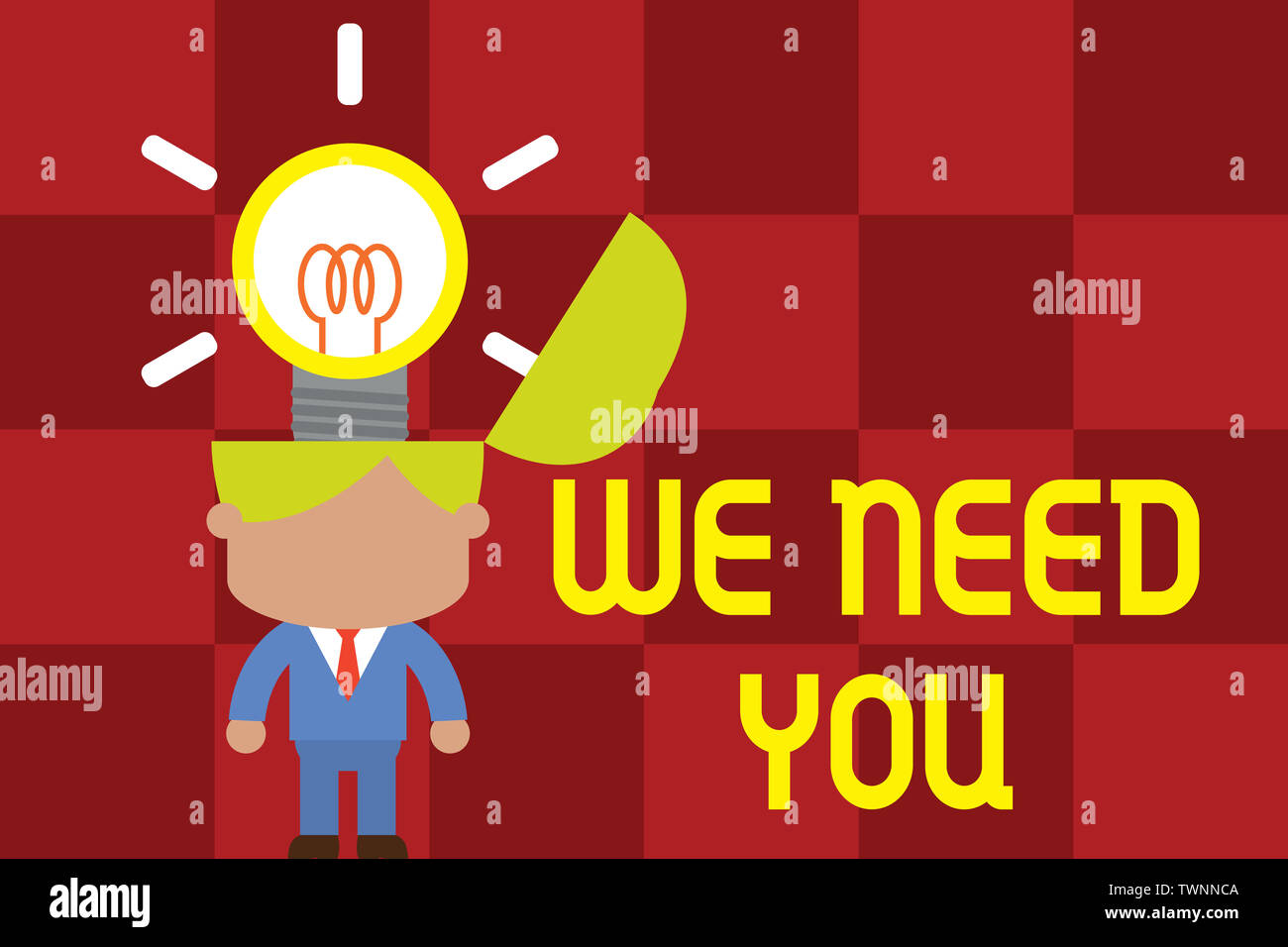 Conceptual hand writing showing We Need You. Concept meaning to fulfill ...