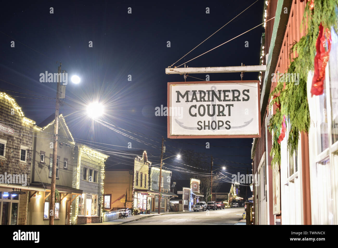 Small town coupeville in whidbey island Stock Photo - Alamy