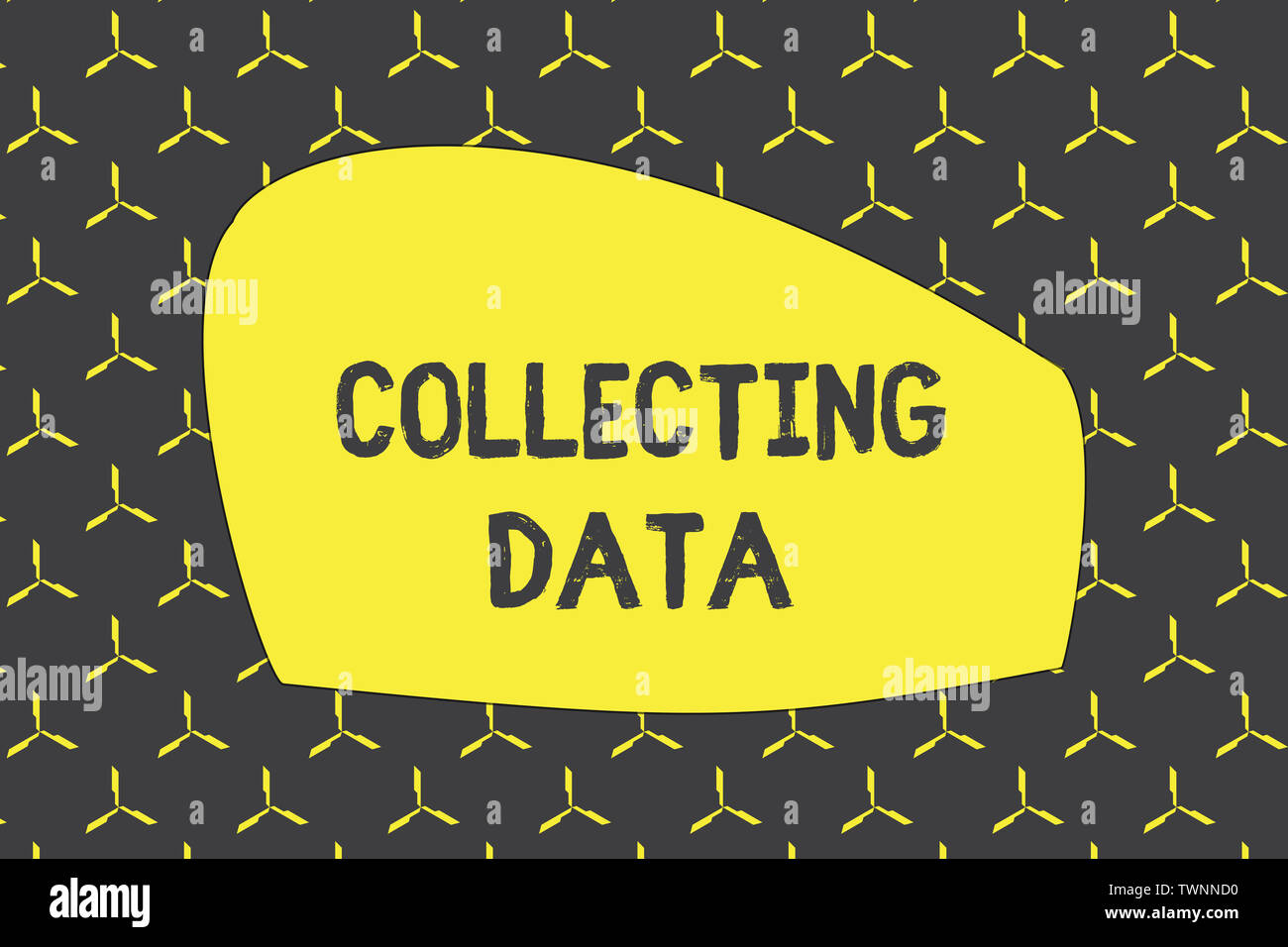 Writing note showing Collecting Data. Business concept for Gathering ...