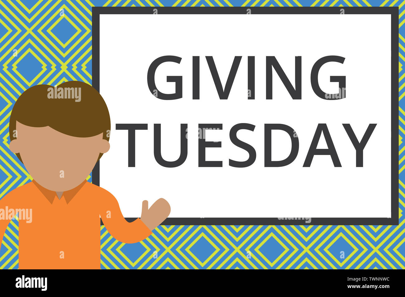 Conceptual hand writing showing Giving Tuesday. Concept meaning ...