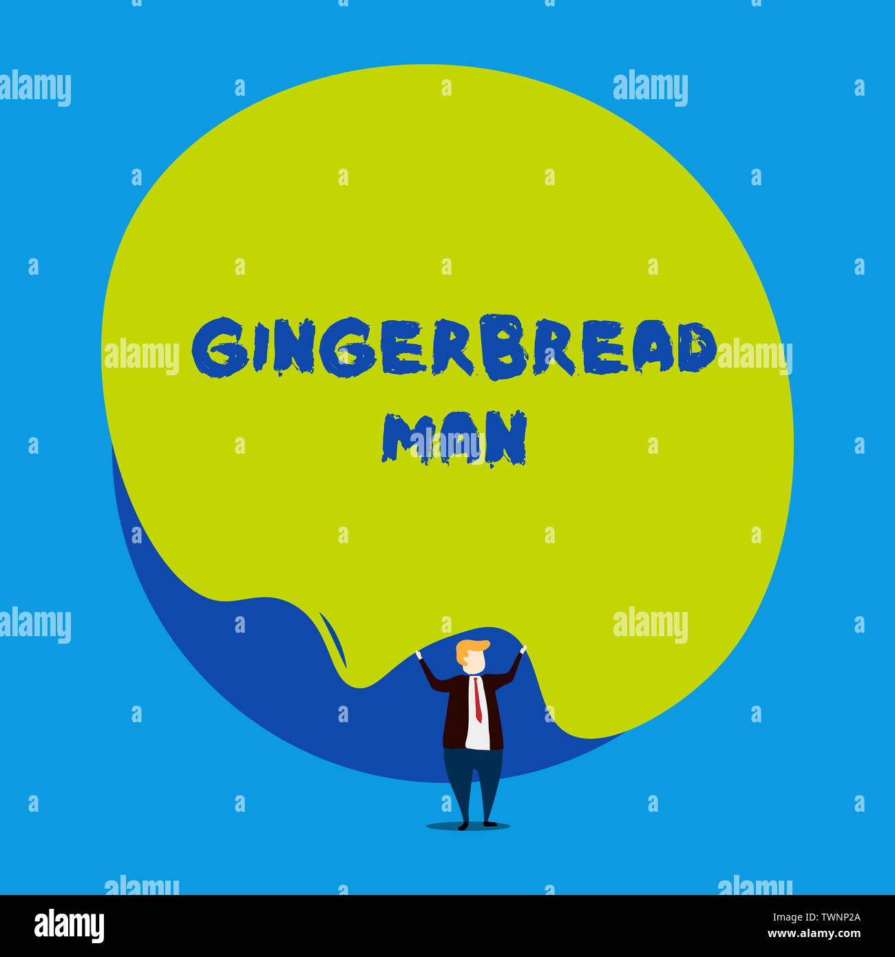 Conceptual hand writing showing Gingerbread Man. Concept meaning cookie ...