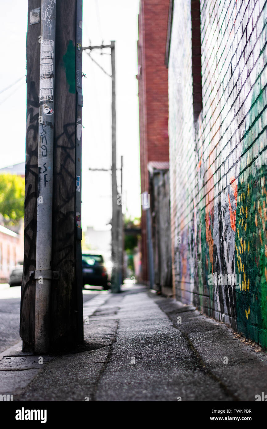 Graffiti on brick wall hi-res stock photography and images - Alamy