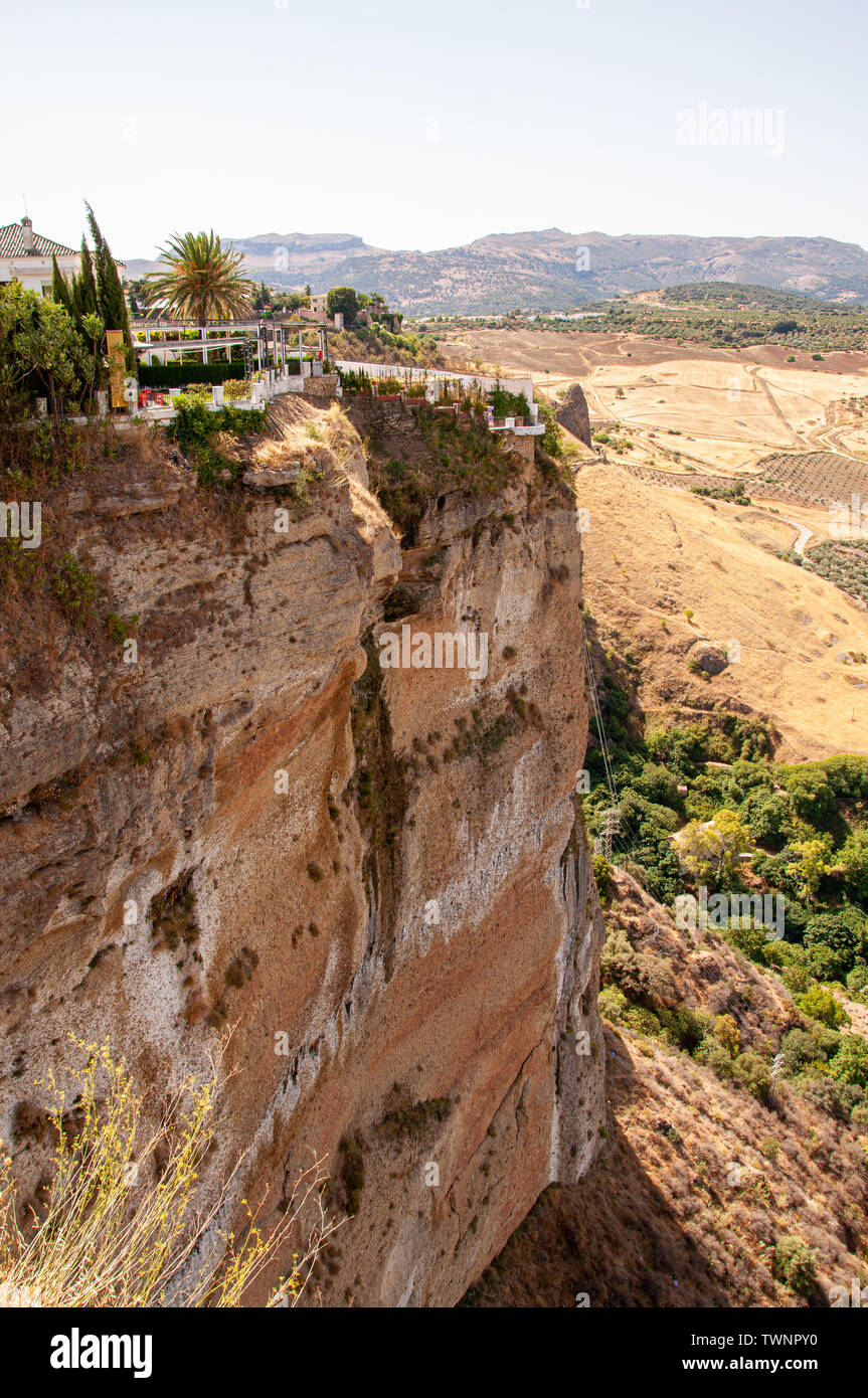 Valley and andalusian mountains in the background Stock Photo - Alamy