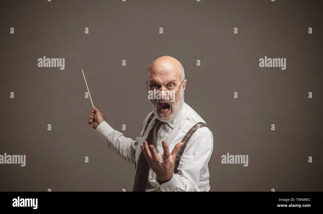 Angry teacher vintage hi-res stock photography and images - Alamy