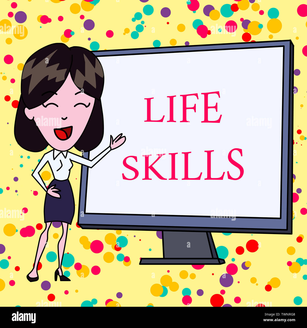 Text sign showing Life Skills. Business photo text skill that is ...