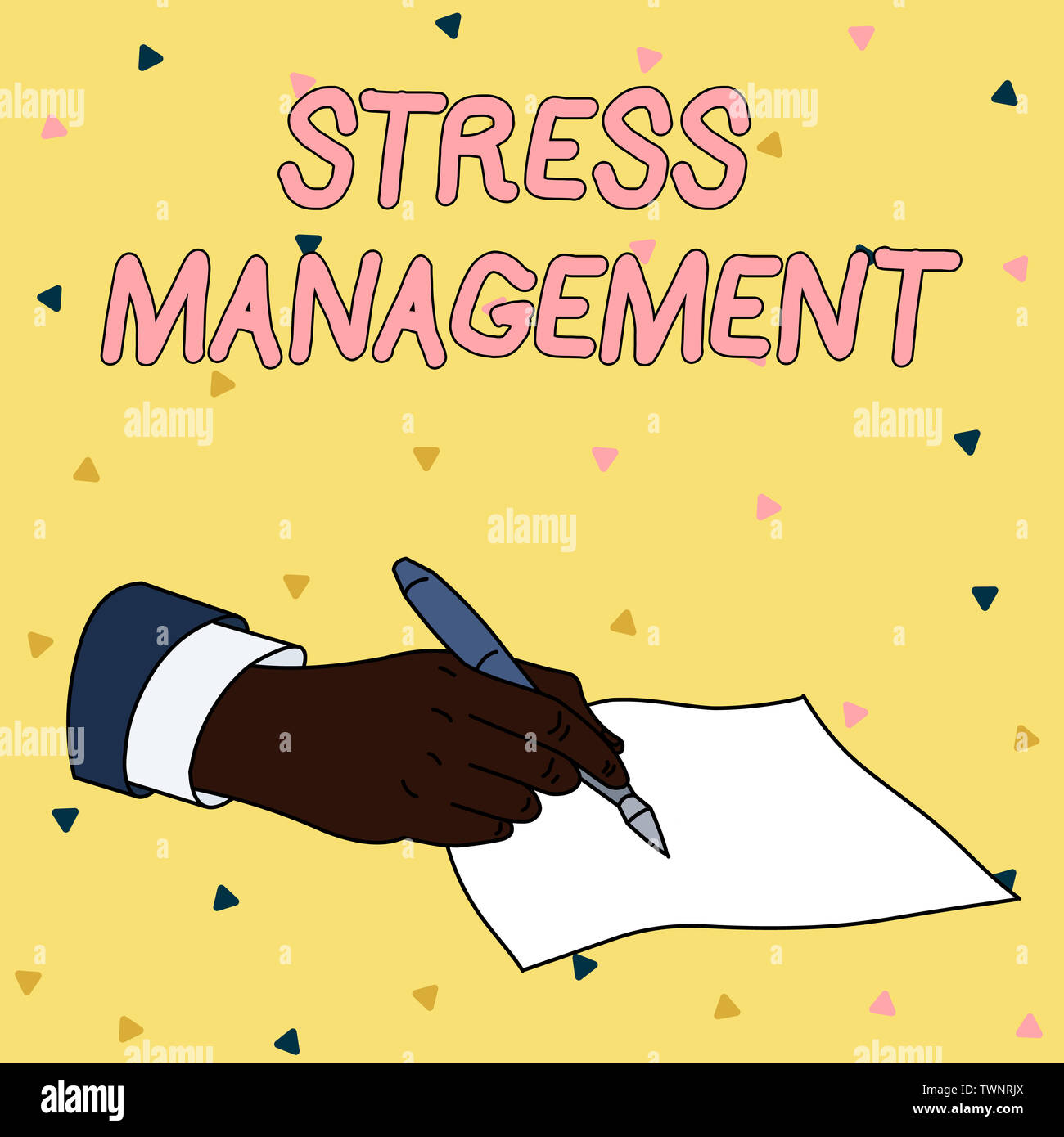 Handwriting text writing Stress Management. Conceptual photo method of ...