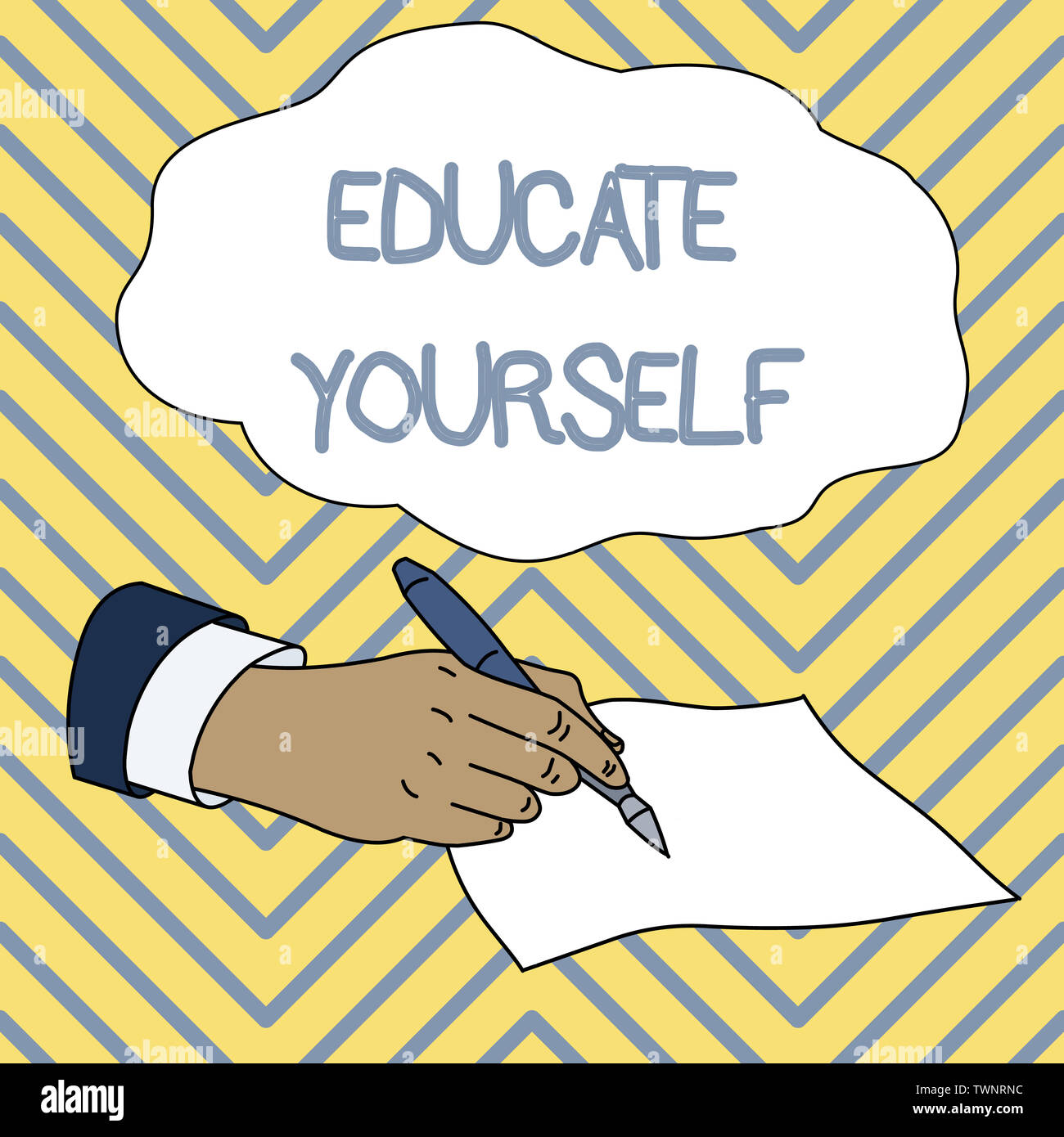 Conceptual hand writing showing Educate Yourself. Concept meaning ...