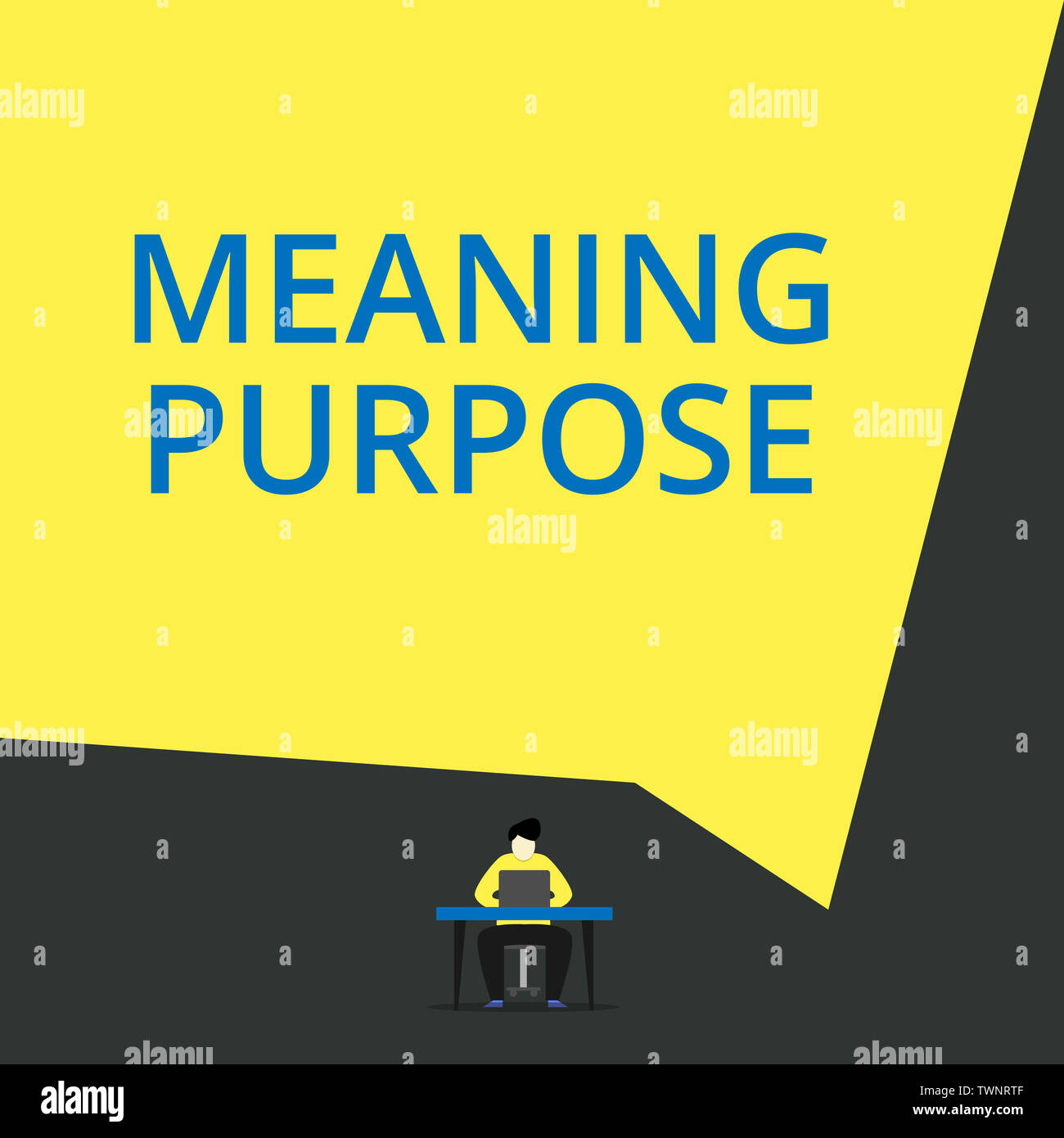 Handwriting text Meaning Purpose. Conceptual photo The reason for which ...