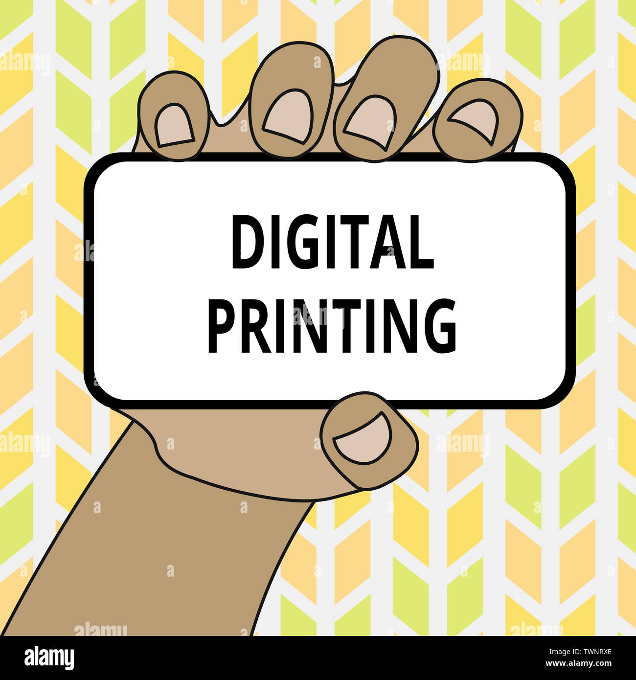 Conceptual hand writing showing Digital Printing. Concept meaning ...