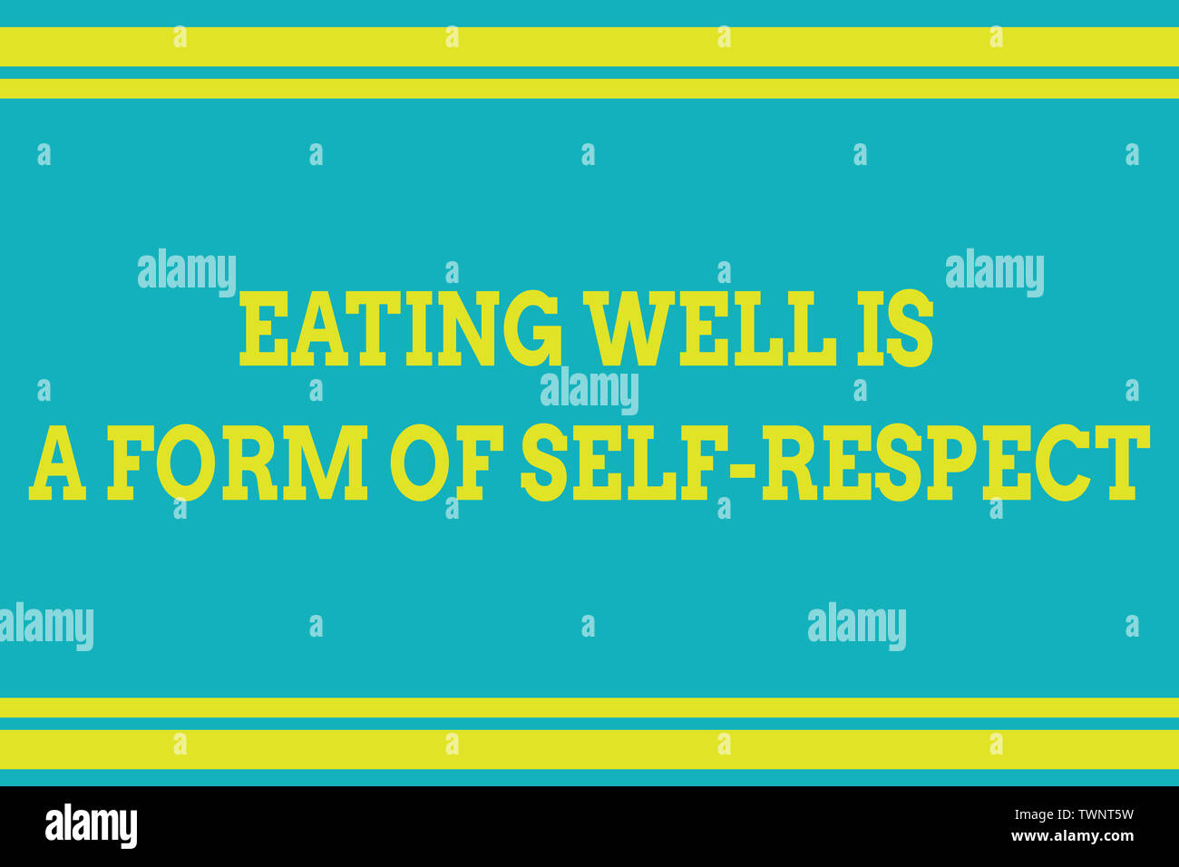 Word writing text Eating Well Is A Form Of Self Respect. Business photo ...