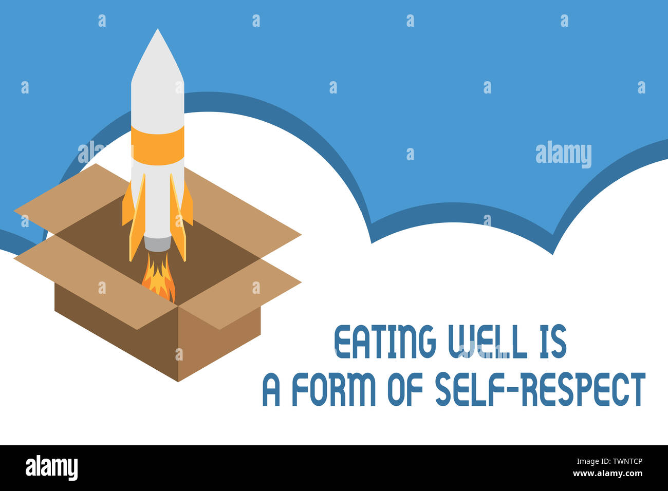Writing note showing Eating Well Is A Form Of Self Respect. Business ...