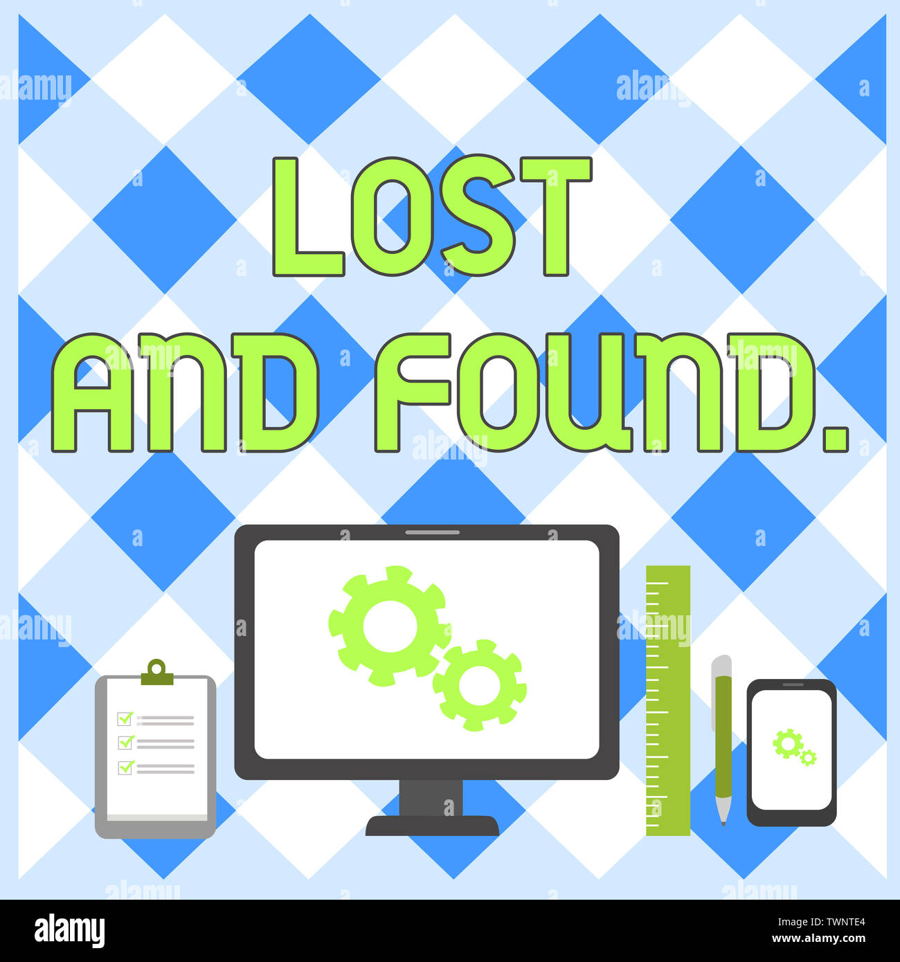 Conceptual hand writing showing Lost And Found. Concept meaning a place ...