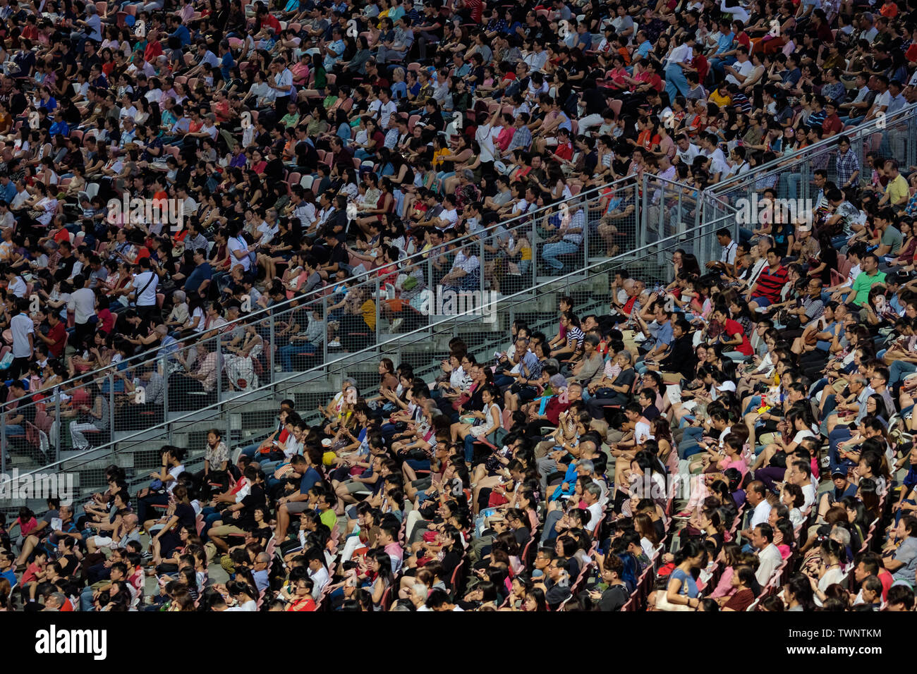 Singapore-18 MAY 2019: lot of people in stadium Stand area Stock Photo ...