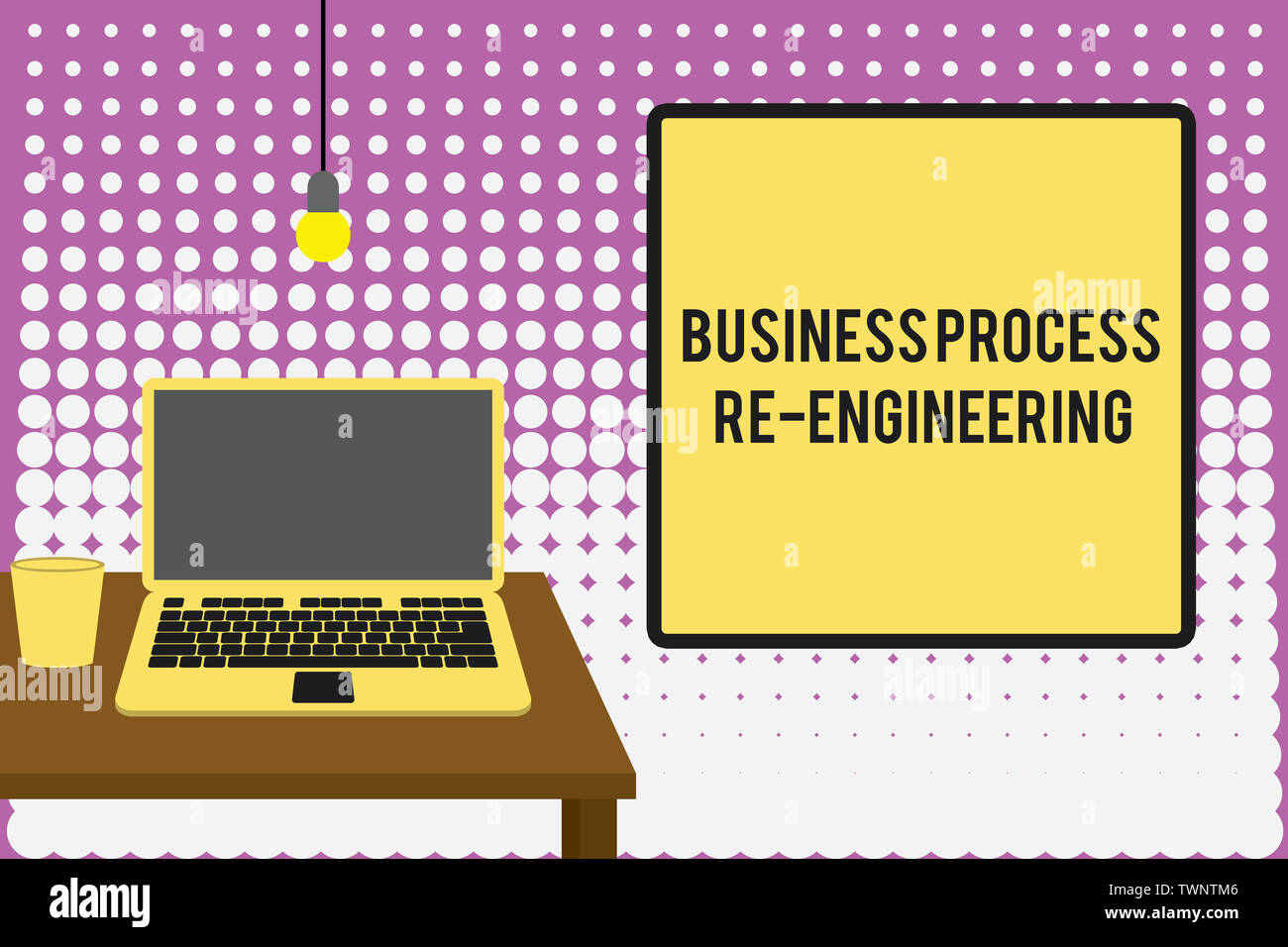 Conceptual hand writing showing Business Process Re Engineering ...