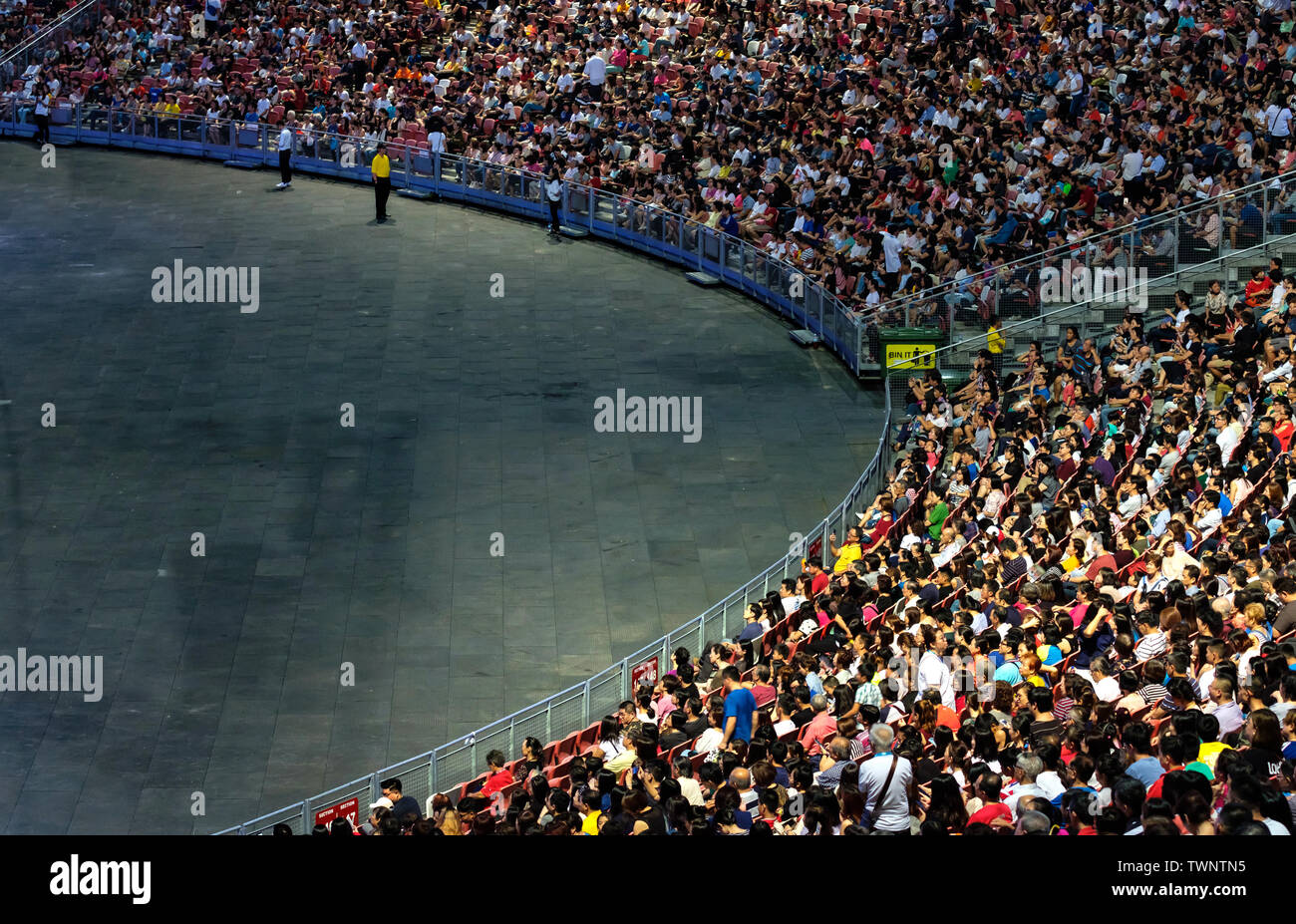 Singapore-18 MAY 2019: lot of people in stadium Stand area Stock Photo ...