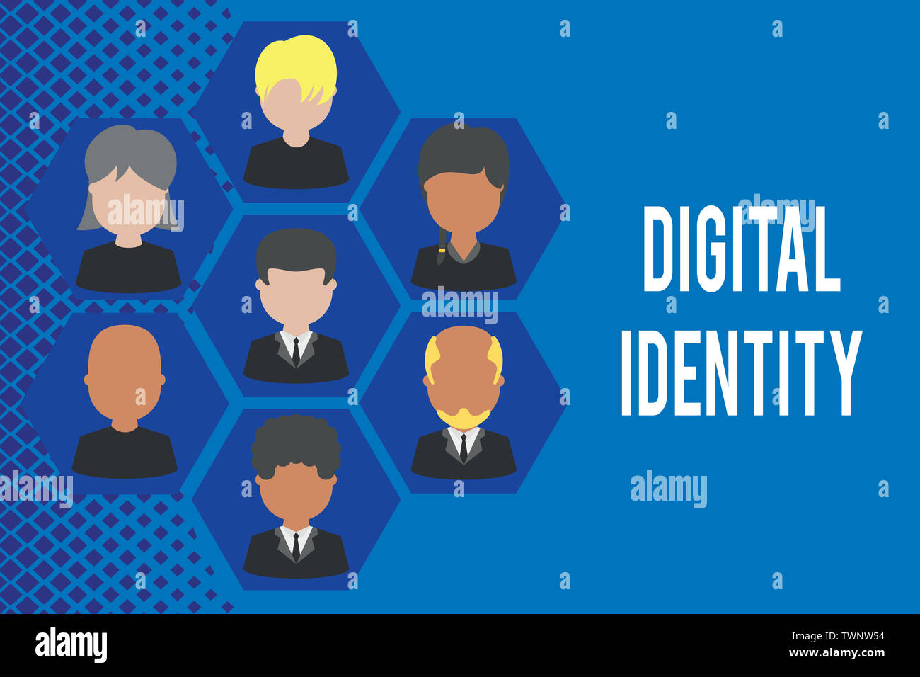 Word writing text Digital Identity. Business photo showcasing ...