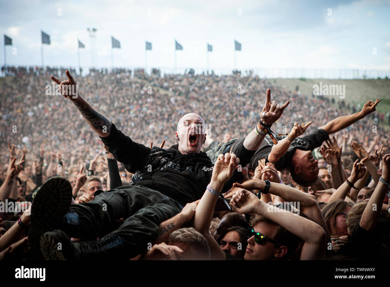 Heavy Metal Concert Crowd