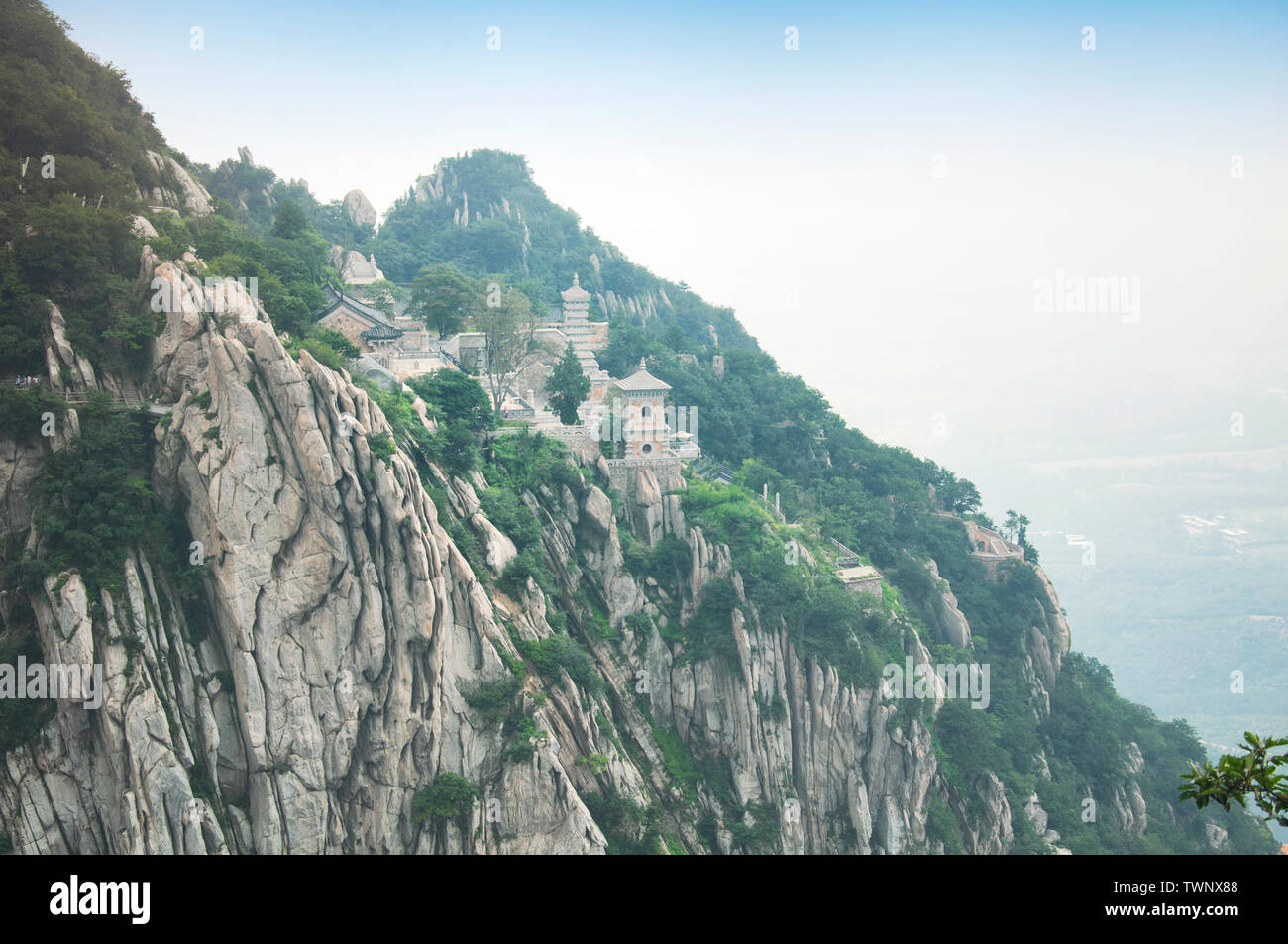 The sanhuang buddhist temple within the Mount Song scenic area in Henan ...