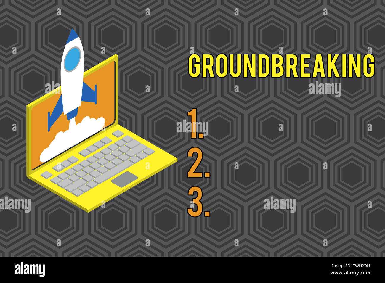 Conceptual hand writing showing Groundbreaking. Concept meaning Very ...