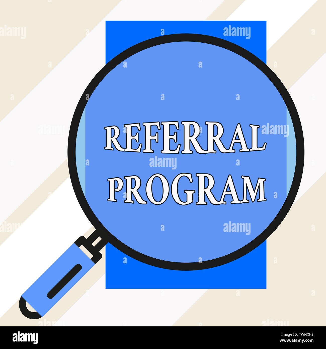 Handwriting text Referral Program. Conceptual photo employees are ...