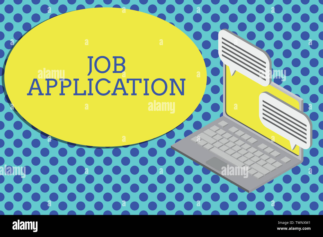 Conceptual hand writing showing Job Application. Concept meaning The ...