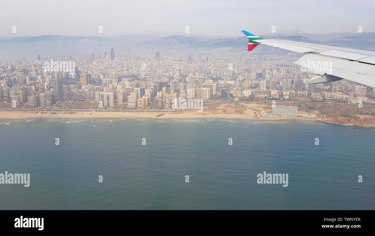 Aerial view of the city of Beirut. Lebanon - June, 2019 Stock Photo - Alamy