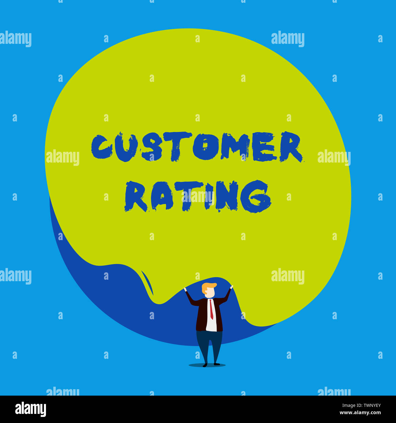 Conceptual Hand Writing Showing Customer Rating Concept Meaning Each