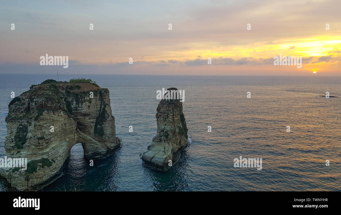 Beirut corniche sunset hi-res stock photography and images - Alamy