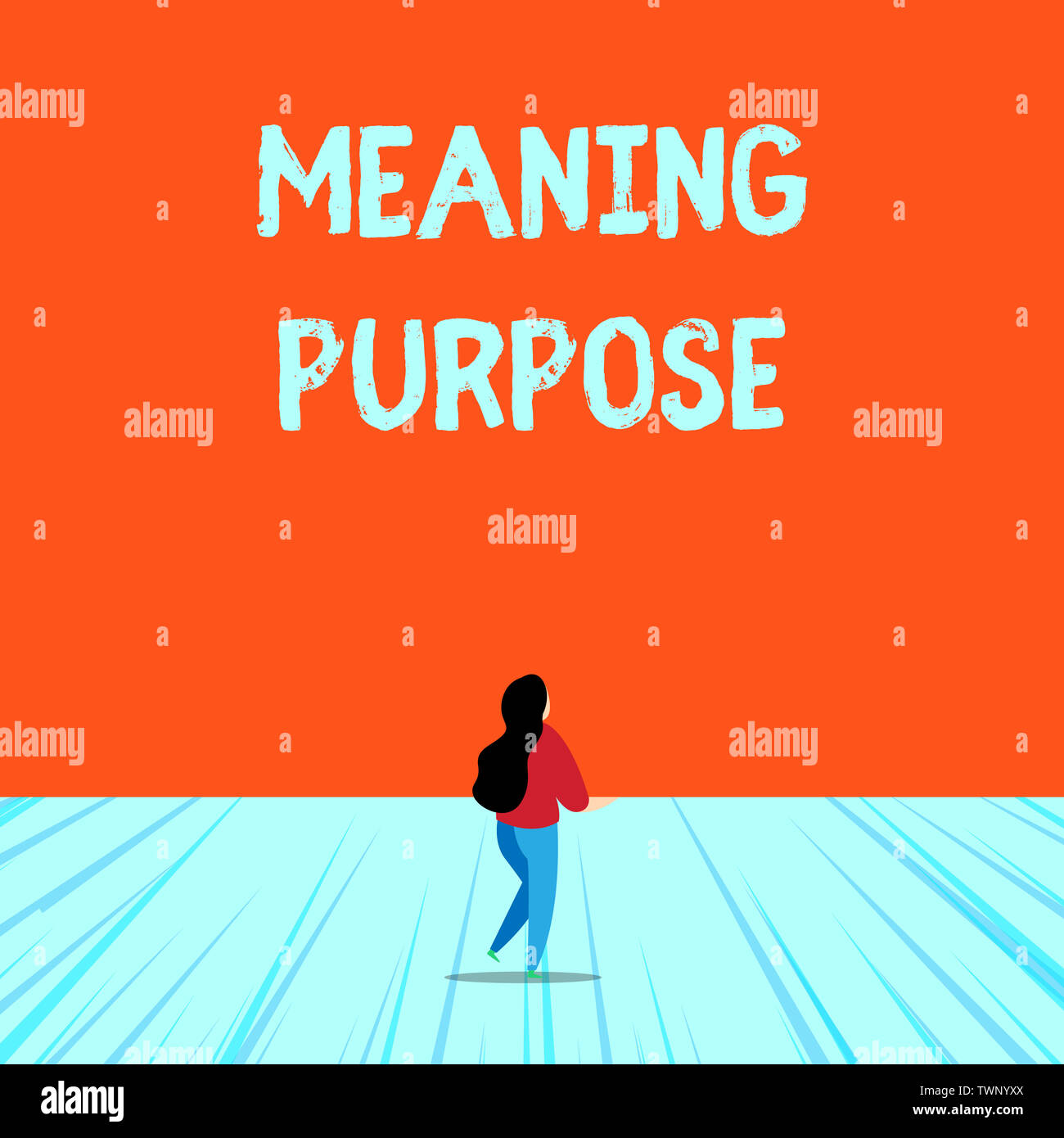 Conceptual hand writing showing Meaning Purpose. Concept meaning The ...