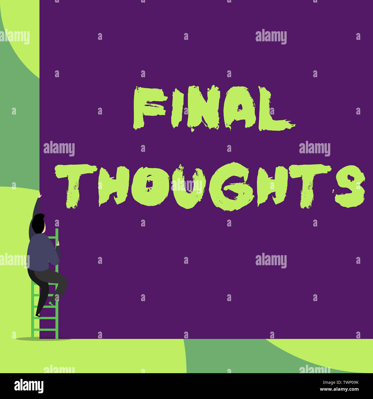 Text sign showing Final Thoughts. Business photo showcasing the ...